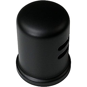 Westbrass D201-1-62 1-5/8" cap diameter 2-1/4 cap height Solid Brass Air Gap Cap Only, Skirted, 1-Pack, Matte Black