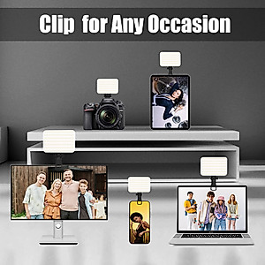 Selfie Light - BANSINE USB-Rechargeable LED Phone Light - Portable Photo Light with 97+ CRI, Up to 6500K Color Temperature for Selfie, Zoom Conference, Video, Makeup and Live Stream