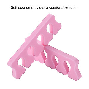 10 Pcs Toe Separators Finger Separators, Soft Sponge Toe Separators Pedicure, Toe Finger Dividers for Women Men Nail Art Pedicure Manicure Polishing Coating Gel Painting Beauty Accessories