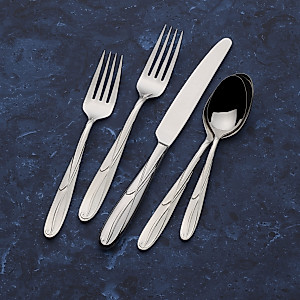 Mikasa Virtuoso 65 Piece Stainless Steel Flatware Set, Service For 12
