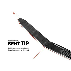 TR Industrial Multi-Purpose UV Resistant Black Cable Ties, 12 inches, 100 Pack