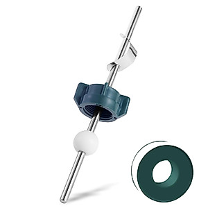 FullMayPro Lavatory Pop Up Center Piece Assembly,Pop Up Drain Repair Kit,Fits Most Popular Brands，Replacement for PS2673,PS469 and PSB327,Replacement Bathroom Sink Pivot Rod,18MM Ball, Chrome（1PC）