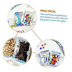 Dime Bag 100pcs Plastic Bag Plastic Bags Plastic Earrings Plastic Sealable Bags Resealable Jewelry Bags Clear Plastic Clear Sealed Bag Jewelry Packing Bags Earring Bags Small Bags