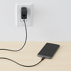 Amazon Basics USB Type-C to USB-A 2.0 Male Charger Cable, 6 Feet (1.8 Meters), Black, Laptop