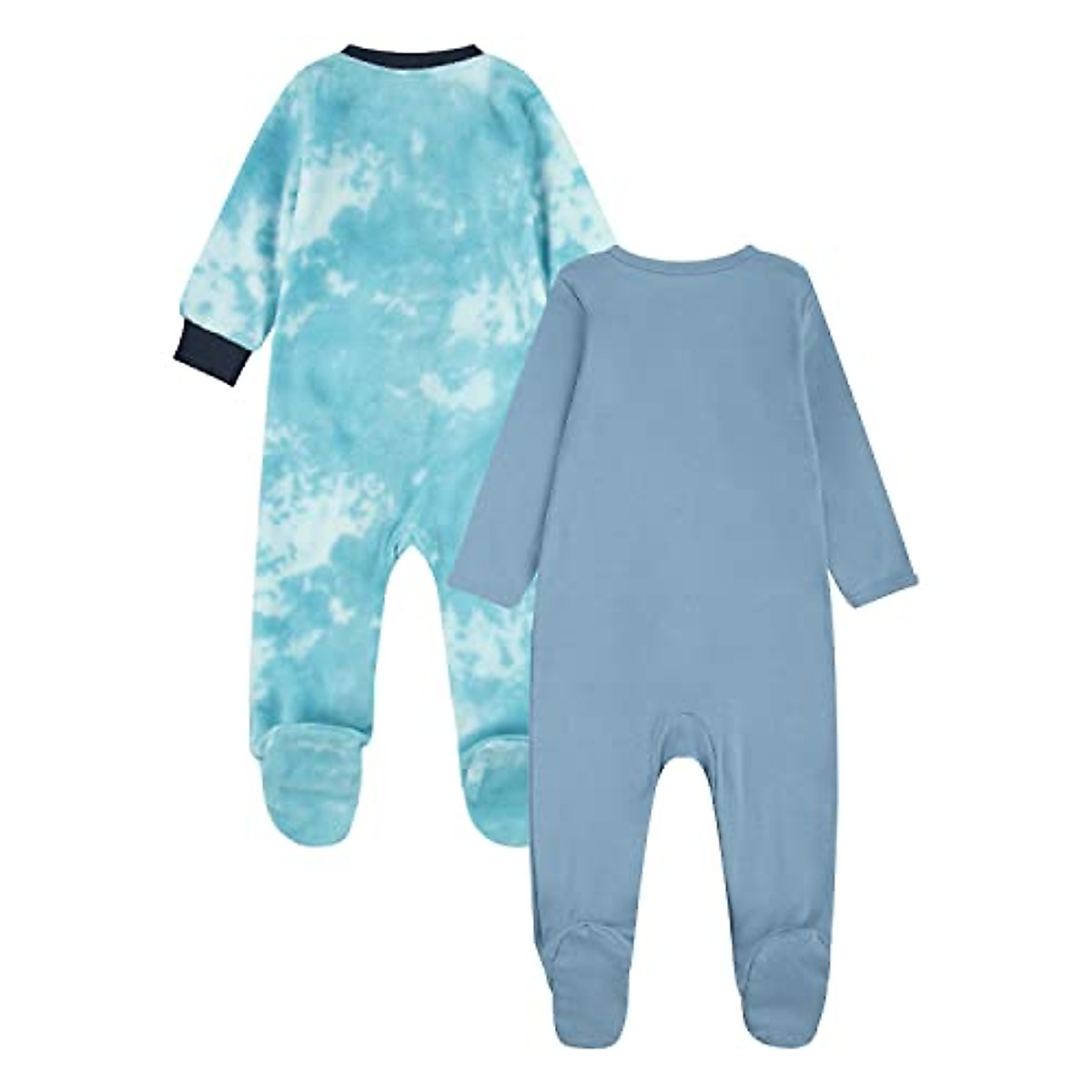 Hurley Baby Girls Multi-pack Footed Coverall, Glacier/Blue, 3M US