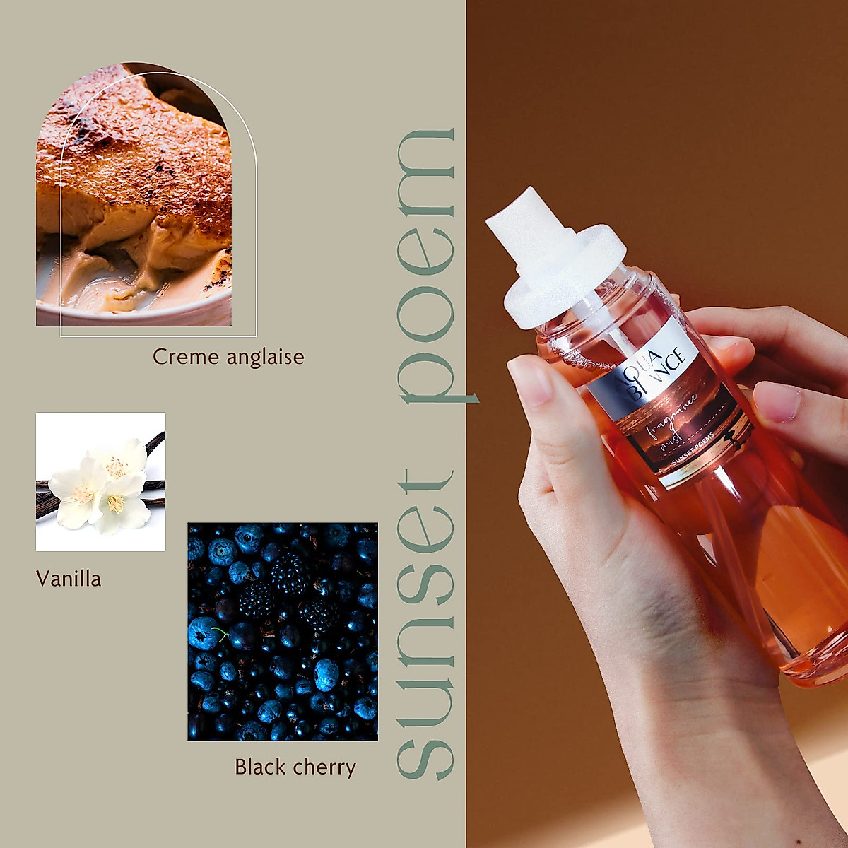 AQUA BLANCE Body Spray, Fragrance Mist for Women, Pack of 3, Each 3.9 Fl Oz, Total 11.7 Fl Oz