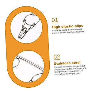 Alipis 2pcs Multi Clip Drying Rack Metal Washing Drying Clips Laundry Drying Hanger Laundry Drying Rack Collapsible Storage Hooks Folding Clothes Hanger Stainless Steel Hangers Socks Rack