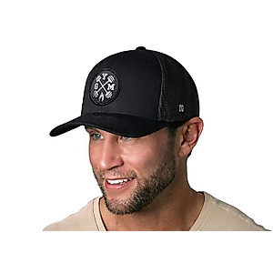 HAKA Gym Hat – Workout Trucker Hat for Men & Women, Adjustable Baseball Cap, Mesh Snapback, Outdoor Golf Hat - Black