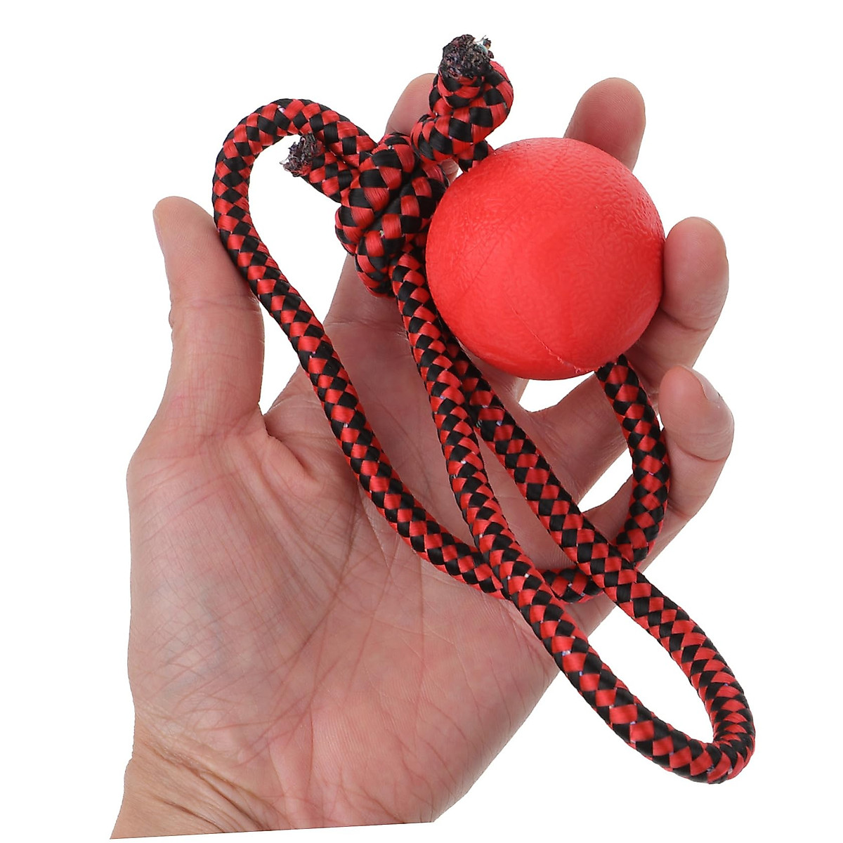 balacoo Training Pull Throw Toy 3pcs Dog Throwing Ball Rubber Ball on Rope Chuck It Stick Biting Rope for Fetch Ball Toy Dogs Fetch Toys Teething Toys for Puppies Chew The Ball