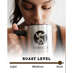 Kimera Koffee Dark Roast - Organic Ground Coffee Infused with Essential Brain Vitamins Ground (12oz)