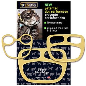 Dog Harness for Ear Care 3-Pack: Fits All Dogs with Long, Floppy Ears