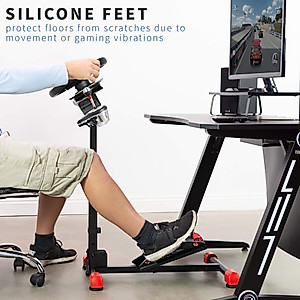 VIVO Racing Wheel Stand with Gear Shifter and Pedal Mount Wheel, Gear Shifter, Pedals Not Included Fits Logitech, Thrustmaster, Fanatec, Compatible with Xbox, Playstation 3, PC Games STAND-RACE1A
