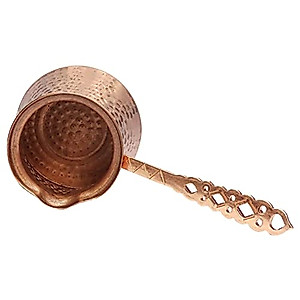 GRADENEVE Turkish Coffee Mug Thermal Coffee Mug Stove Coffee Maker Container Handmade Coffee Cezve Espresso Shot Greek Coffee Machine Tea Thermal Pots Chocolate Heater Aluminum Copper Plated
