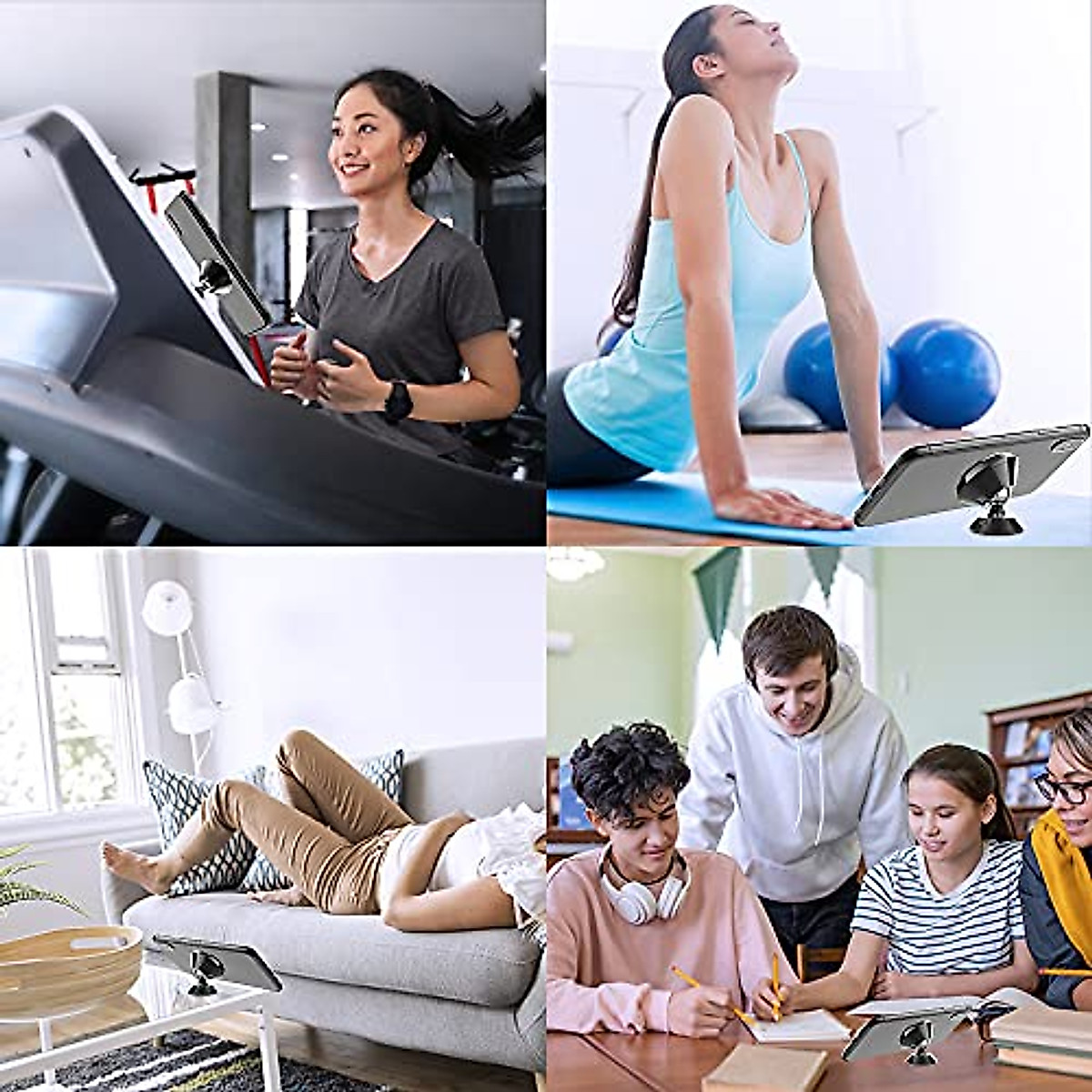 TIQUS [3 Pack] Magnetic Phone Car Mount, Car Sturdy Stick-on Cell Phone Holder Car Built-in Amazing Strong Magnets, Hands Free Magnetic Car Phone Holder Mount with Strong Adhesive Mounting