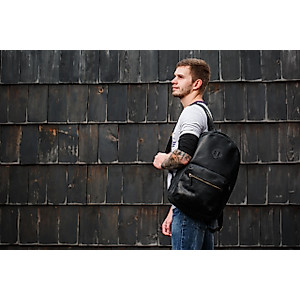 olpr. Leather Backpack (Black)