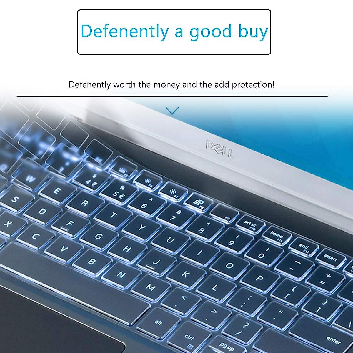 Keyboard Cover for 15.6 17.3 Dell Inspiron 15 17 5501 5502 5505 5508 5584 5590 5593 5598 7000 7500 7590 7591 7501 7506 7706 7790 Vostro 3501 3502 3505 5501 5502, 7590 5590, Inspiron 15 3000 5000 7000