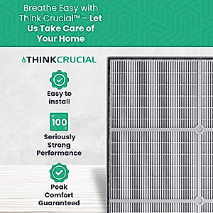 Crucial Air Replacement Air Purifier Filter - Compatible with Whirlpool Part # 8171434K, 1183054K - Fits Whirlpool Air Purifier Model AP450, AP45030HO, AP510 - Bulk (2 Pack)