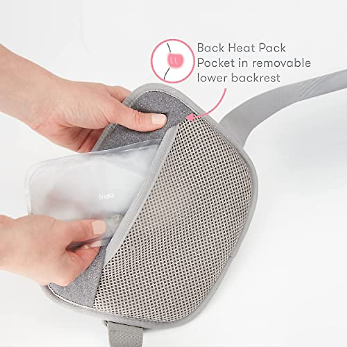 Frida Mom Nursing Pillow Back + Belly Warmers | Reusable Click-to-Heat Relief in an Instant for Back + Belly | 1 set - 2 heat packs