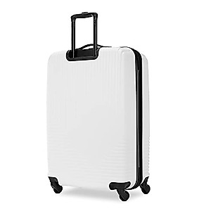 AMERICAN TOURISTER Groove Hardside Luggage with Spinner Wheels, White, 3-Piece Set (Carry On, Medium, Large)