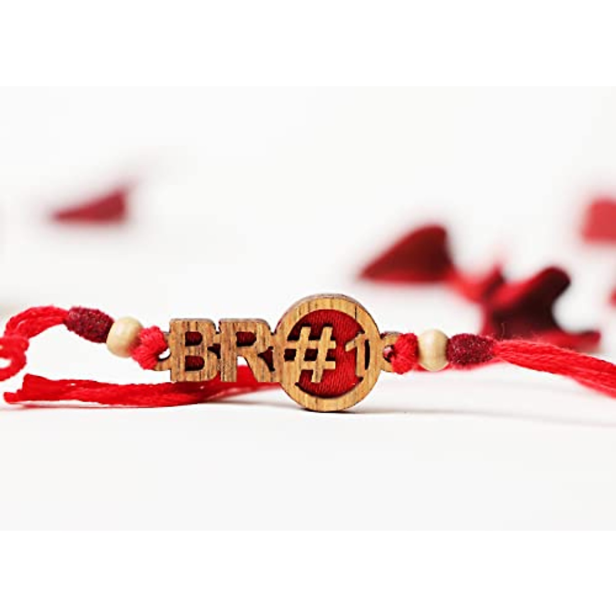 CHERKRAFT Rakhi for Small Brother Cartoon Wooden Rakhi/Superhero Rakhi for Small Bhai Bro Rakhi Thread (Bro 1)