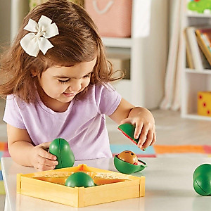 Learning Resources Learn-A-Lot Avocados - 9 Pieces, Ages 18+ months Toddler Social Emotional Learning Toys, Develops Fine Motor Skills, Toddler Learning Toys