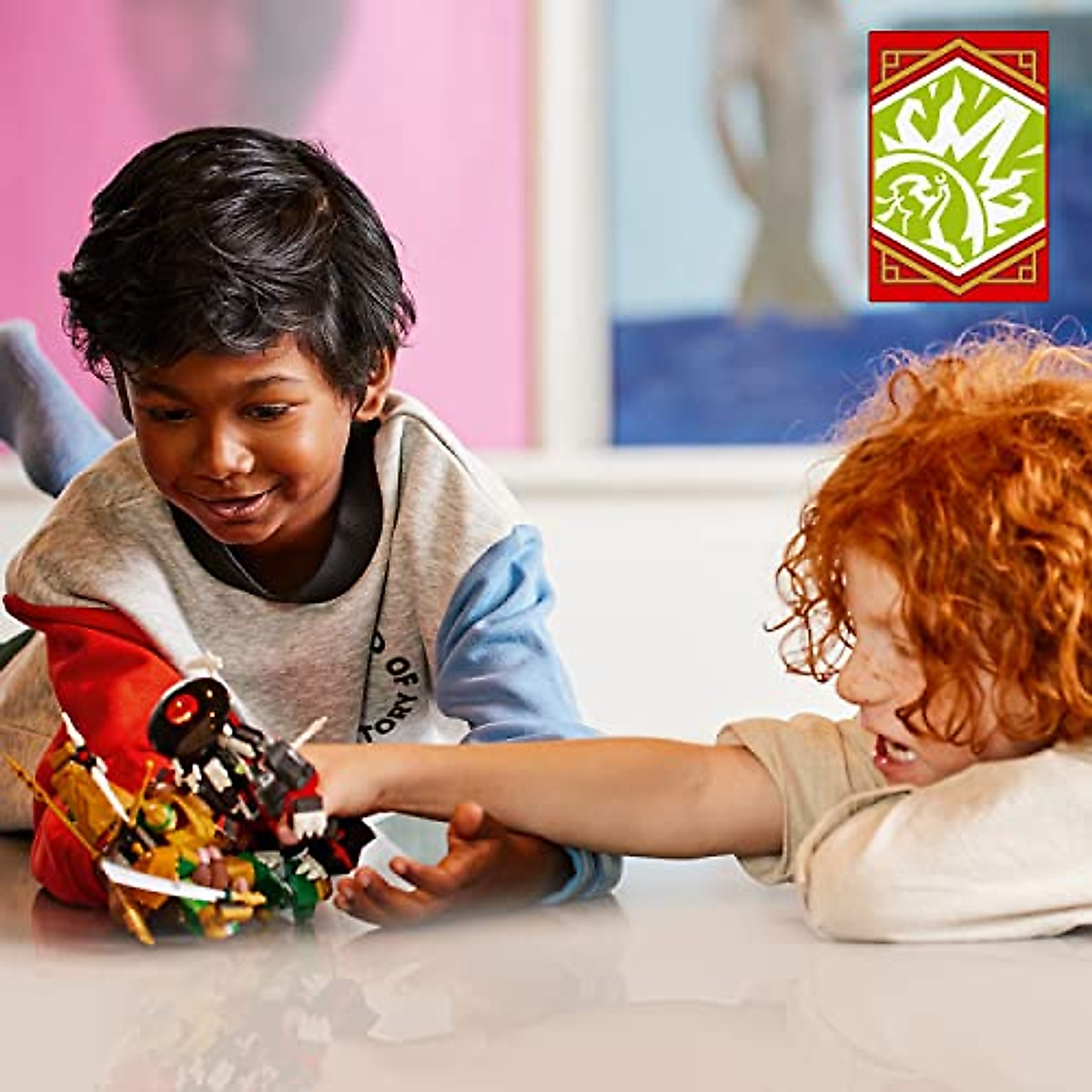 Lego NINJAGO Lloyd’s Mech Battle EVO Building Set 71781, with 2 Action Figures, 2 Posable Ninja Action Figures to Build, Ninja Toy for Kids Ages 6+ with Bone Warrior and Golden Lloyd Minifigures