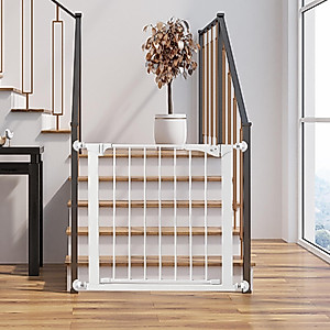 Baby Gate Banister Adapter (2 Pack) Universal Hardware for Pressure Mounted Baby Gate for Stairs Banister to Wall Baby Gate Parts Stair Gate for Pets Banister Baby Gate Extender Work on Stairs, White