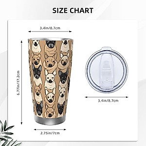 quopvn Labrador Retriever Dogs Print 20oz Car Cup Ps Material Lid, Perfect For Hot & Cold Drinks