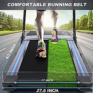 ANCHEER Treadmill 3.25HP Motor, Treadmills with Auto Incline 15%, Electric Running Machine for Home Gym Cardio Training, 300LB Capacity Foldable Treadmill for Home