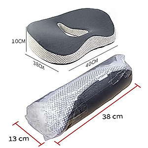 gyp Seat Cushion, Simplicity Tailbone Cushion Memory Foam Rebound Coccyx Cushion Ergonomic Posture Seat Pads Cushion Chair Pad Orthopedic Seat Cushion