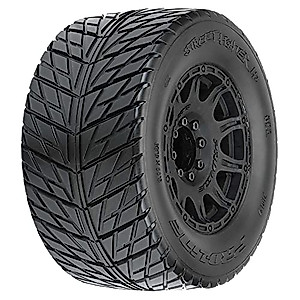 Pro-line Racing 1/8 Street Fighter HP Belted F/R 3.8" MT Mounted 17mm Blk Raid 2 PRO1016710