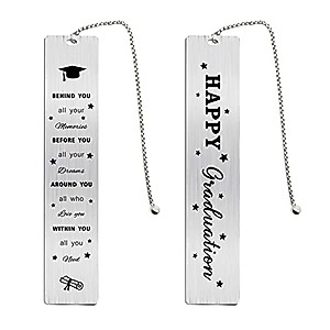 Jzxwan Graduation Gifts Bookmark for Her Him 2023, College High School Graduation Present for Girl Boy Graduate, Cute Nurse Student Graduation Gift from Teacher