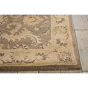 Nourison Jaipur Taupe Rectangle Area Rug, 5-Feet 6-Inches by 8-Feet 6-Inches (5'6" x 8'6")
