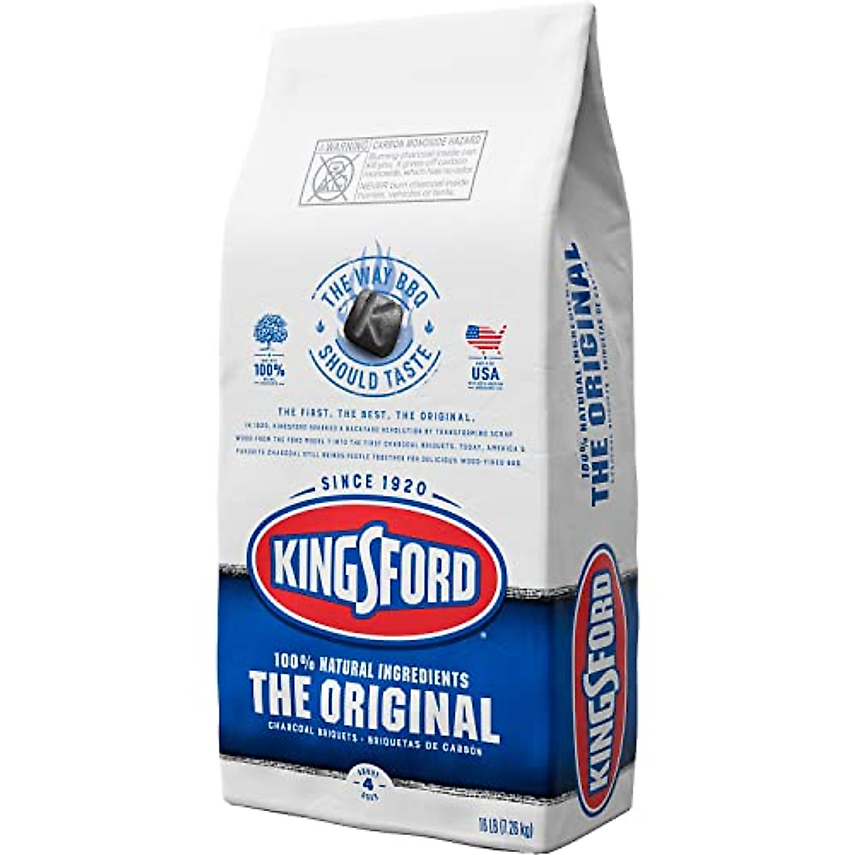 Kingsford Original Charcoal Briquettes, BBQ Charcoal for Grilling, 16 Pounds (Package May Vary)