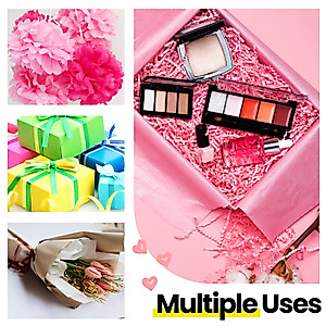 500 Pieces Colored Tissue Paper Bulk 26'' x 20'' Tissue Paper for Gift Wrapping Gift Bag Paper Tissue Craft Tissue Paper for Birthday Party Weddings Baby Showers