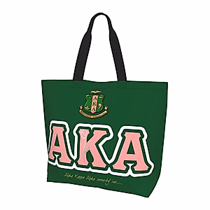 VFUYXQI Woman Sorority Gifts Tote Bag Travel Totes Bag Foldable Reusable Canvas Storage Bag Shopping Tote for Women