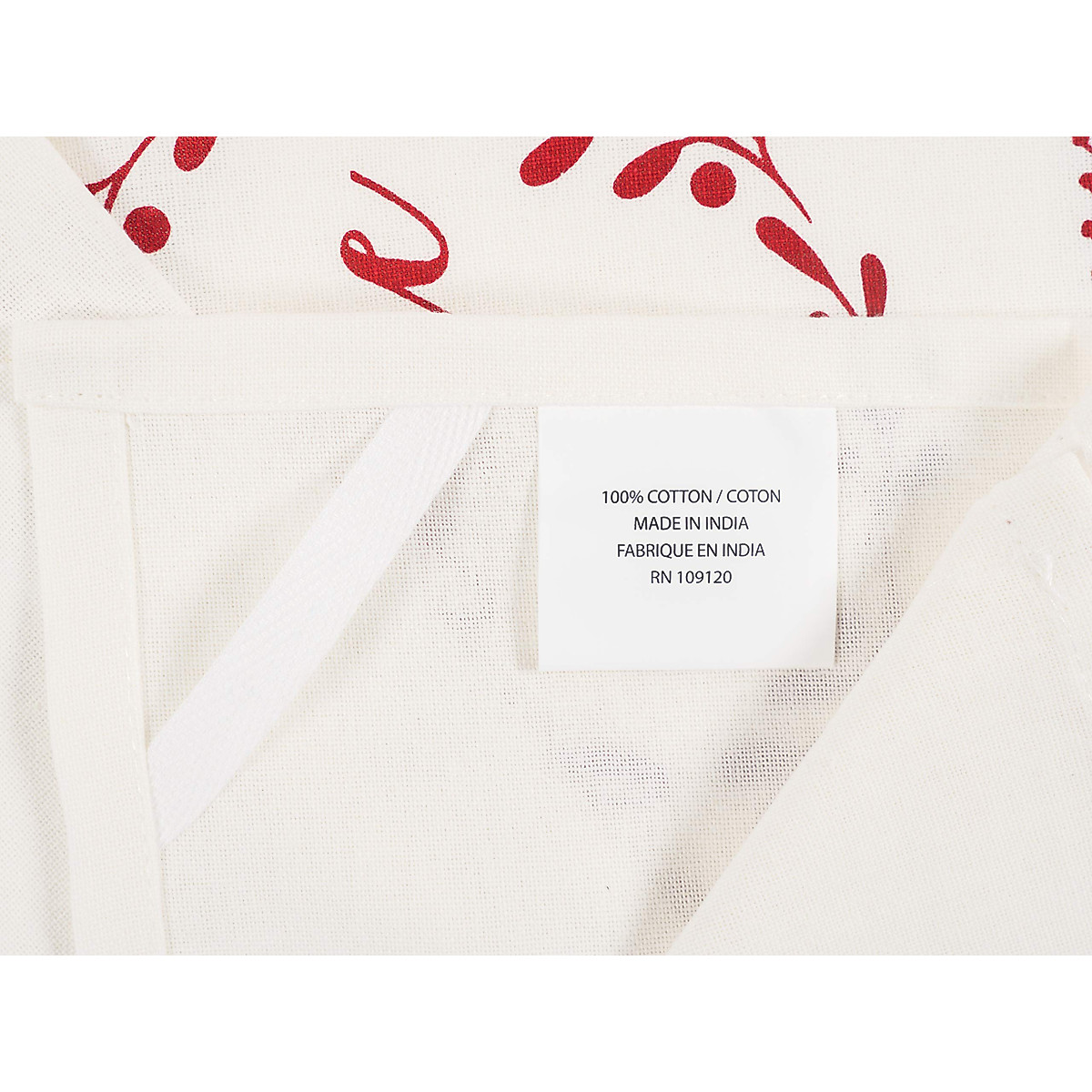 KAF Home Set of 4 Mixed Holiday Dish Towels - 100% Cotton, 18 x 28 Inches - Peace and Joy