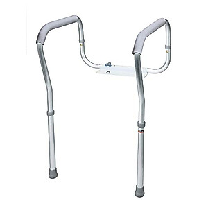 Carex Toilet Safety Rails - Toilet Safety Frame For Elderly, Handicap, or Disabled - Toilet Rails For Home Use, Elderly, Toilet Bars For Elderly And Disabled