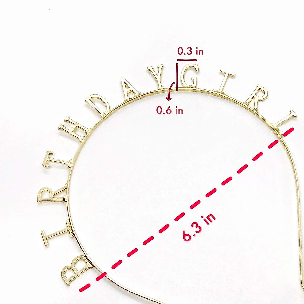 Dadam Birthday Tiara Gold Birthday Girl Headband Birthday Girl Tiara Party Hair Accessories