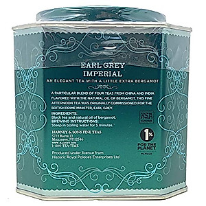 Harney & Sons Historic Royal Palaces Black Tea Collection Set of 3 - Victorian London Fog, Royal English Breakfast, & Earl Grey Imperial