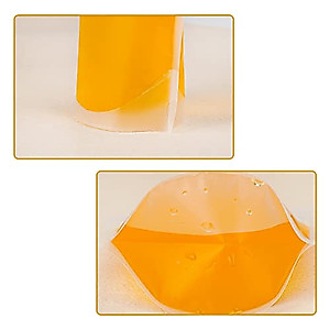 Tomnk 200PCS Drink Pouches for Adults with Straws, Heavy Duty Hand-held Translucent Reclosable Plastic Smoothie Drink Pouches with 200 Straws