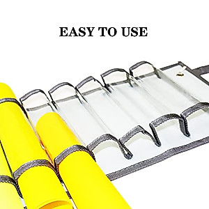 Vinyl Rolls Storage Rack, Vinyl Roll with 24 Compartment Volume Compartments Wall Mount/Door, Vinyl Storage Rack for Craftsmanship (Gray)