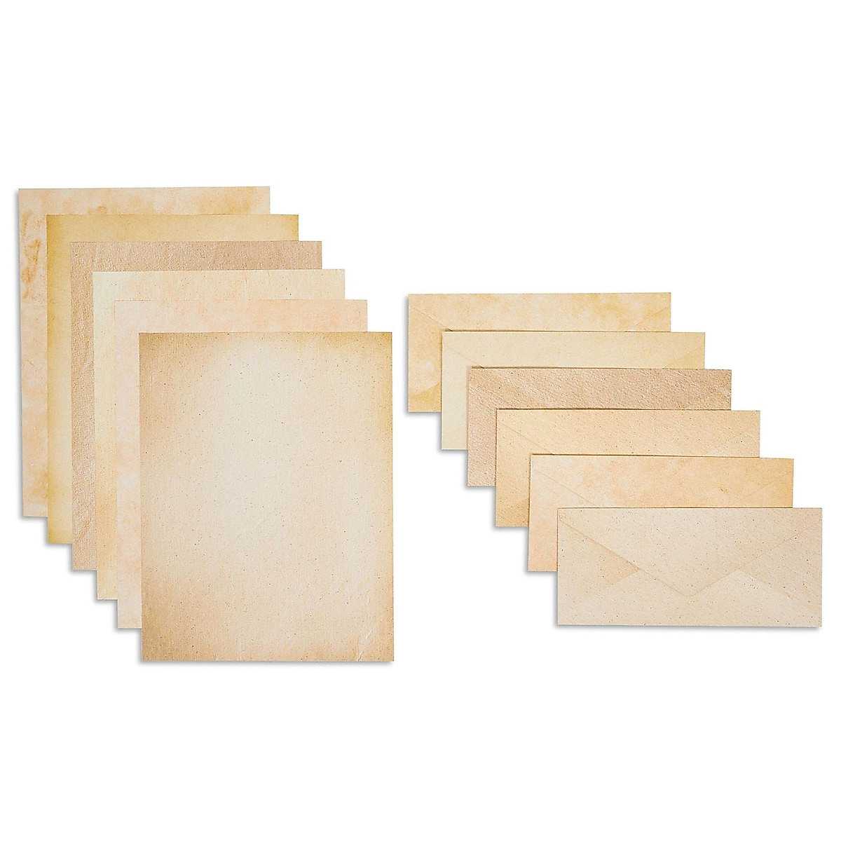 Best Paper Greetings 48 Pack Vintage Style Stationery Paper and Envelopes Set, 96 Piece Stationary Set for Writing Letters, Party Invitations, Scrapbooking, Penpal, Calligraphy (8.5 x 11 Inches)