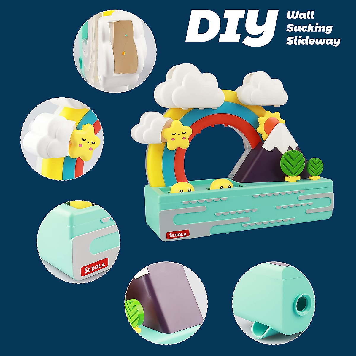 Zalmoxe Boon Building Pipes Bath Toys Assemble Set with Light and Music Baby Bath Toys Floating Duck Shower Games with Suction Cups As Birthday Festival Gifts for Bath Toys for Toddlers 1-3