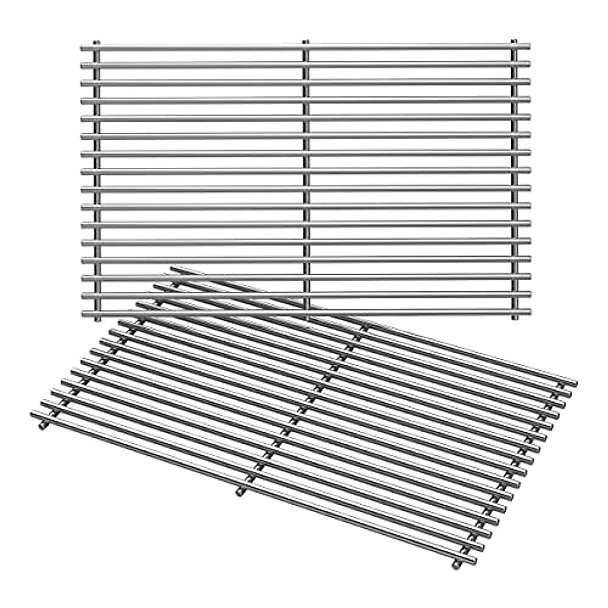 SafBbcue 66802 Genesis II Grates Replacement Parts for Weber Genesis II E-310 E-315 E-325 E-330 E-335 S-310 S-335 SE-310 SE-335 66095 Grill Grids -Stainless Steel