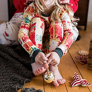 Burt's Bees Baby Baby 1-Piece Family Jammies Matching Holiday Organic Cotton Pajamas, All Wrapped Up, 12 Months