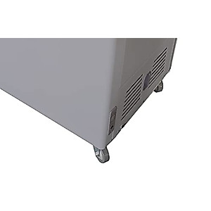 Premium Levella 9.5 cu ft Chest Freezer with Curved Glass Top in White