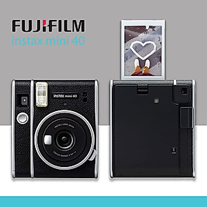 Fujifilm Instax Mini 40 Instant Camera + Twin Pack Film + Batteries + Frames