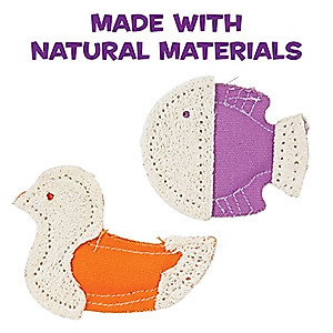 Jackson Galaxy Natural Loofa Cat Toys-Bird & Fish (2 Pack)