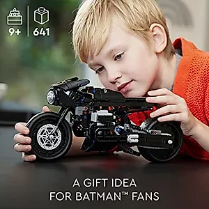LEGO Technic The Batman – BATCYCLE Set 42155, Collectible Toy Motorcycle, Scale Model Building Kit of The Iconic Super Hero Bike from 2022 Movie